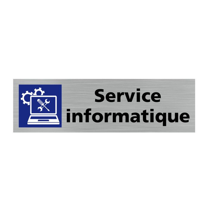 Plaque de porte service informatique, 170x50 mm (17x5 cm), adhésif ...