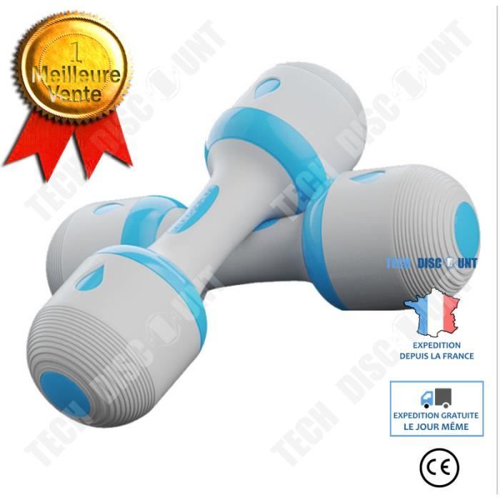 Haltères de fitness - TD® - Réglables - 5 kg - Lot de 2 - Mixte ...