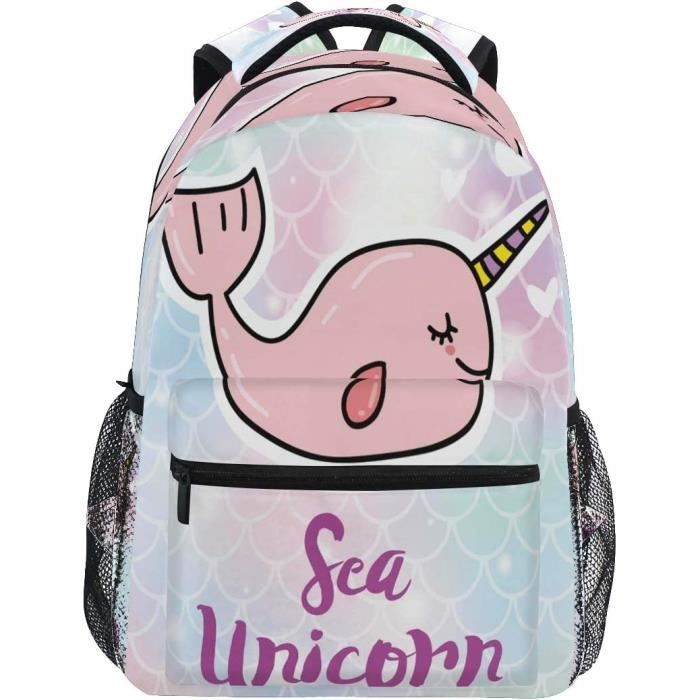 Hajie Sac À Dos De Avec Licorne Et Sirène Motif Écailles De Sirène ...