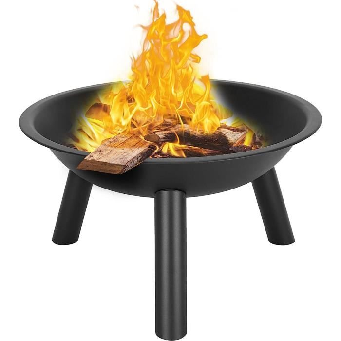 Brasero D'Extérieur Portable Foyer Extérieur Bol En Acier Fer Barbecue ...