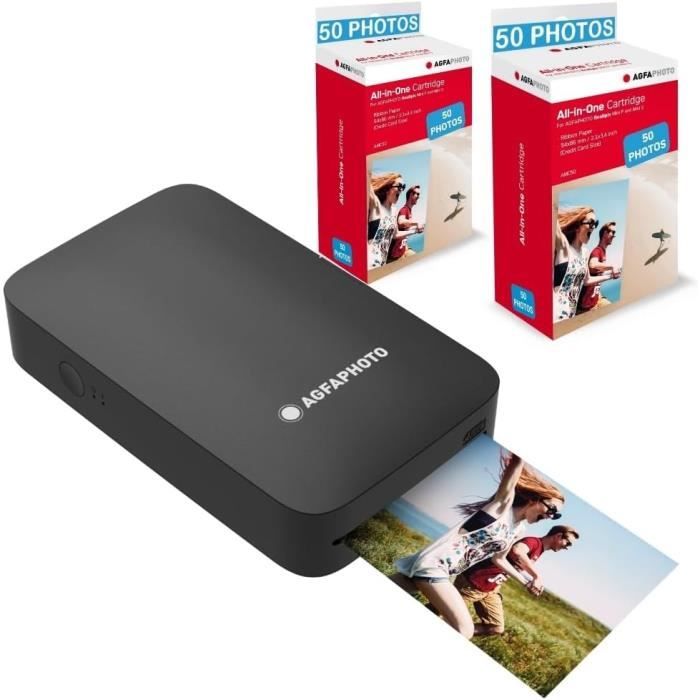 Agfa Photo - Pack Imprimante Realipix Mini P + Cartouches Et Papiers Amc Pour 100 Photos ...