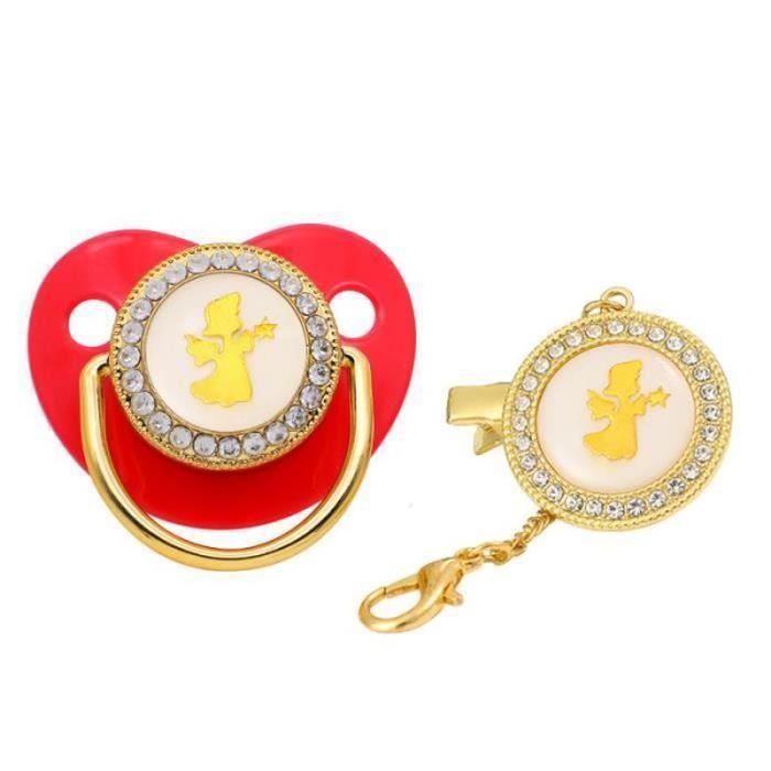 Mamelon bébé avec attache chaîne- rouge M - Cdiscount Puériculture ...