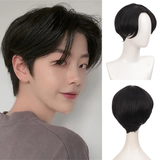 Perruque,4-30HL--Perruque Synthétique Avec Frange Pour Homme, Perruque ...