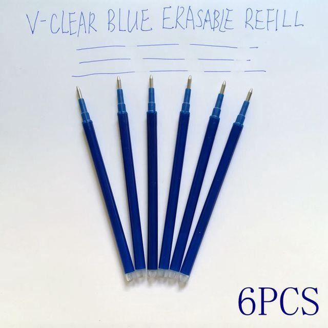STYLO,6 Blue Refill--stylo Gel à encre verte effaçable, classique ...