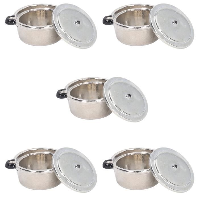 Modèle de mini pot de soupe 5Set Mini Soup Pot Modèle Simulé Cuisine ...