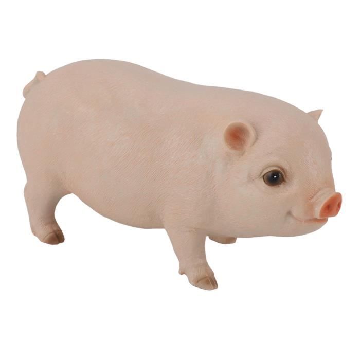 ZERONE Statue Petite Cochon Figurine Piglet Résine pour Jardin ...