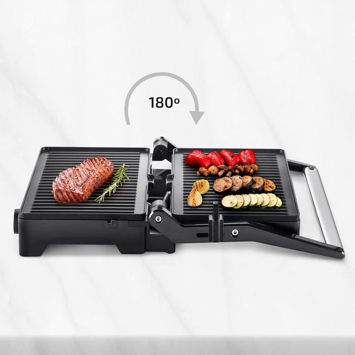 Grill électrique multifonction - SWROSE - Grill de table polyvalent ...