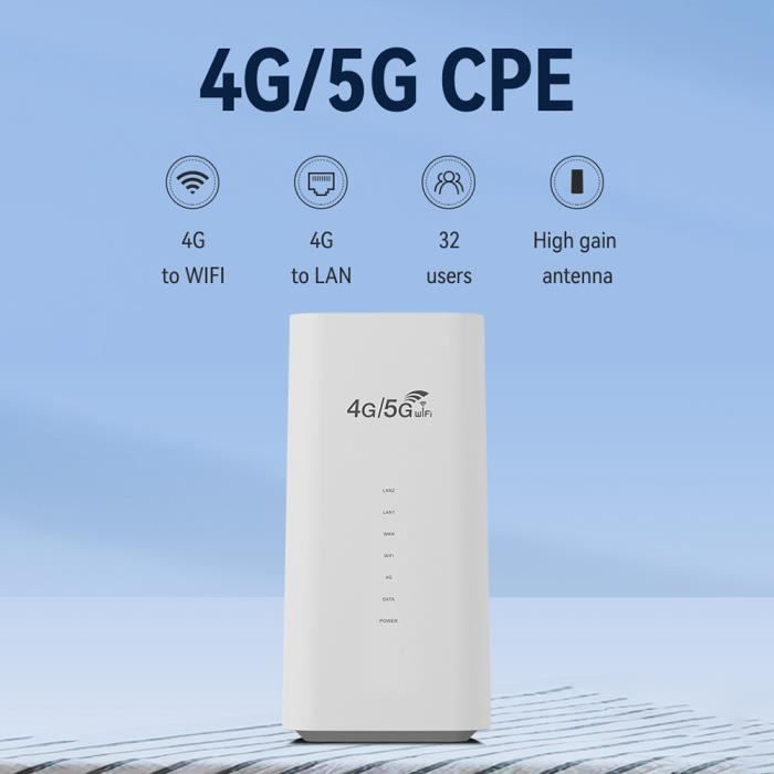 Répéteur Wi-Fi - Routeur WiFi CPE 4G, 300Mbps, amplificateur 3 RJ45 ...