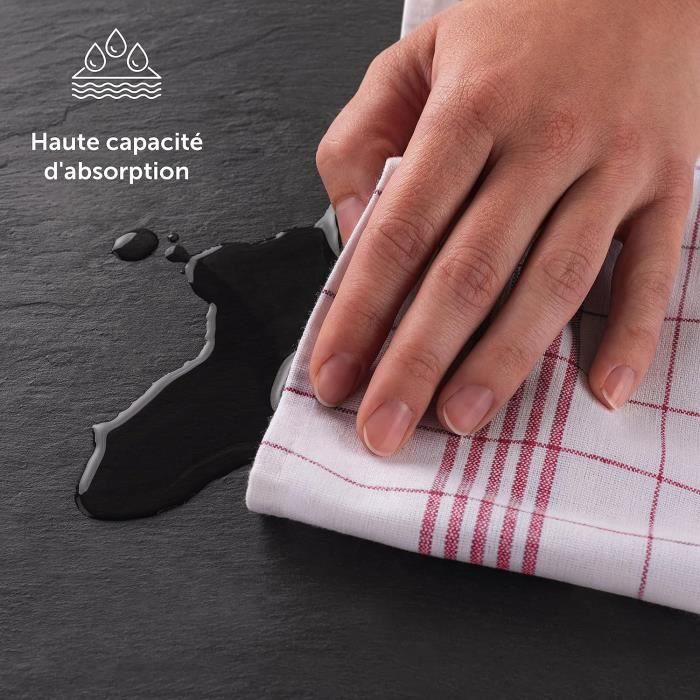 Torchons De Cuisine (Lot De 5, 10 Ou 20) - 50 X 70 Cm Torchon Vaisselle ...