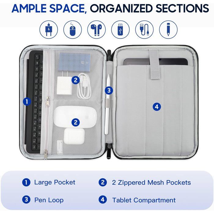 Étui de tablette 13 pouces - ARNUSA - iPad Air 13" M3 2025 - iPad Pro ...