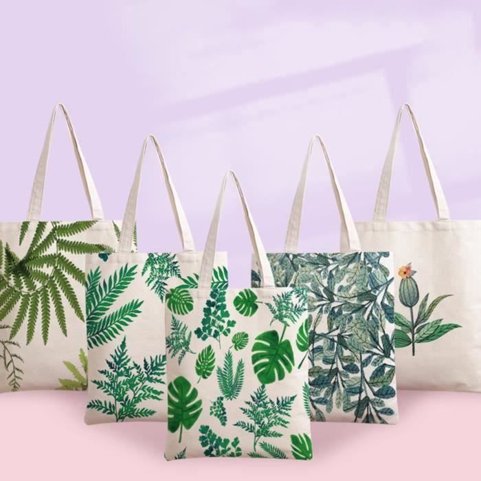 N206697-Sac shopping tote bag portés épaule en toile lavable blanc ...