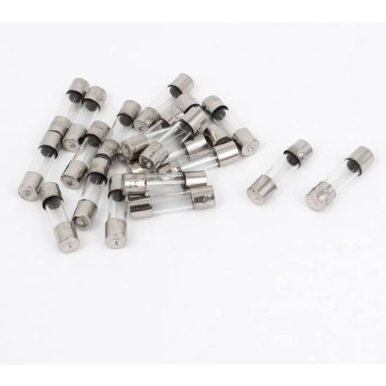 20 Pcs 4A 250V Rapide Fusion Verre Tube Fusibles 5mm x 20mm F4AL250V[822] - Cdiscount Auto