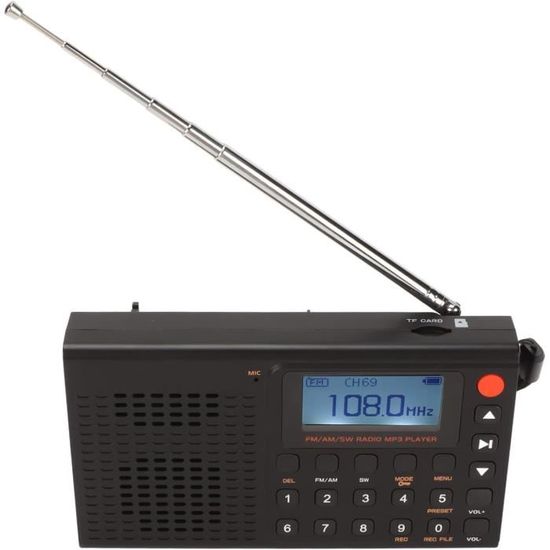 Radio Portable Bluetooth 5.0, Radio Stéréo Am Fm Sw Pleine Bande ...