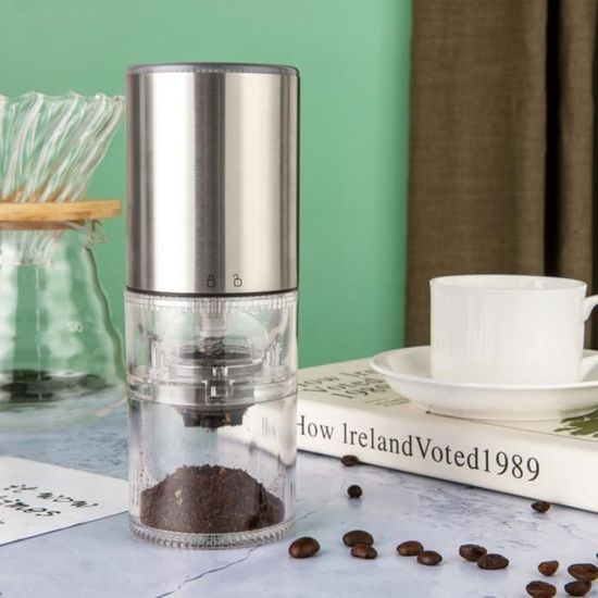 Moulin à Café Électrique - ALLONSCD - Portable Rechargeable - Meule en ...