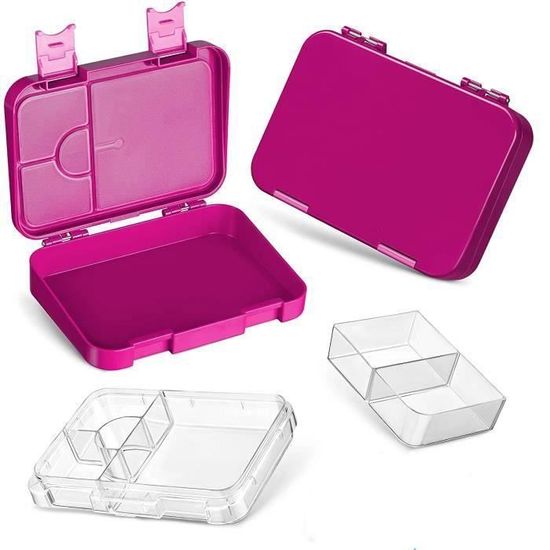Trust-Boîte à bento pour enfants - Boîte à repas avec 4 + 2 ...