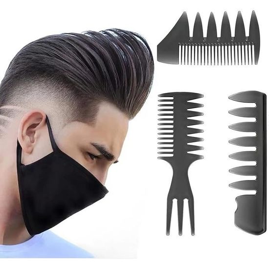 Peigne Cheveux Homme Peigne de Coiffure Outil de Coiffure pour Hommes ...