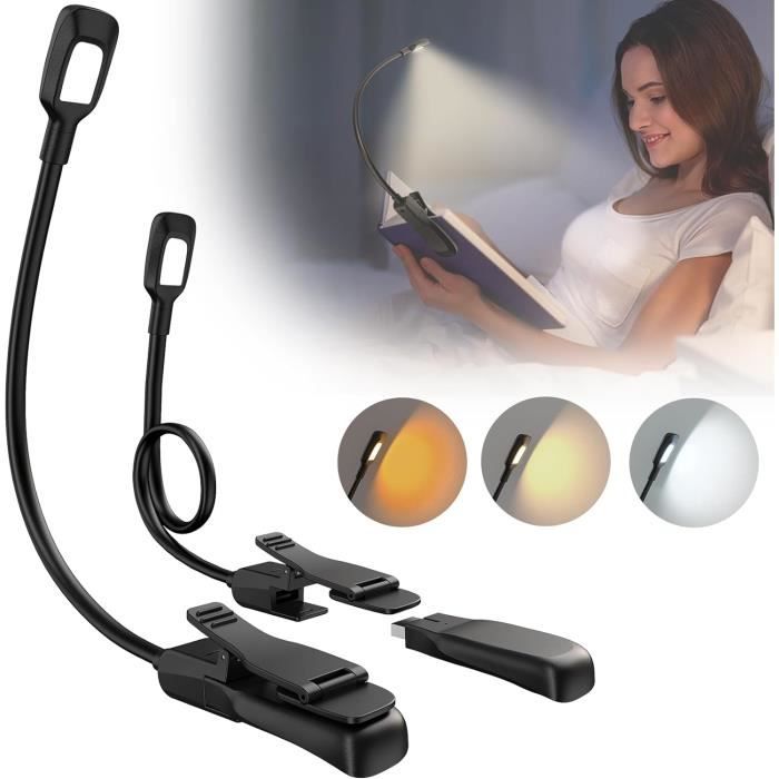 Lampe De Lecture, 16 Led Rechargeable Liseuse Lampe Clip, Gradation En ...