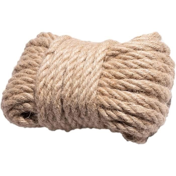 Corde De Chanvre Ficelle De Jute Corde Naturelle Forte Tressé Corde De ...