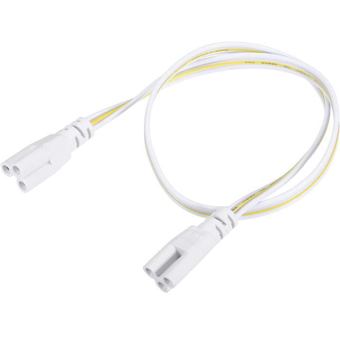 T5 T8 LED Tube Connecteur Câble 50CM Femelle à Femelle Double Extrémité ...
