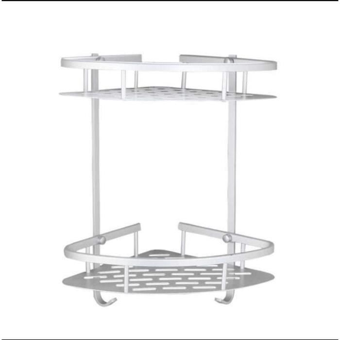 Tablette d'angle Tablette de Douche, bac à Douche Bath avec 2 Crochets ...