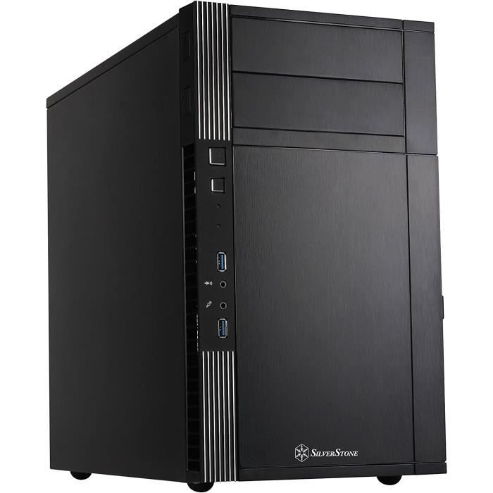 SilverStone SST-PS07B - Precision Boitier PC mini tour Micro ATX, noir ...