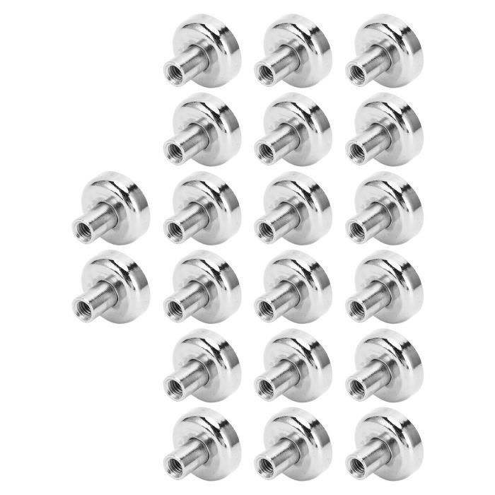 YEN- Pot Aimant Lot de 20 aimants en pot avec tige 3 couches de ...