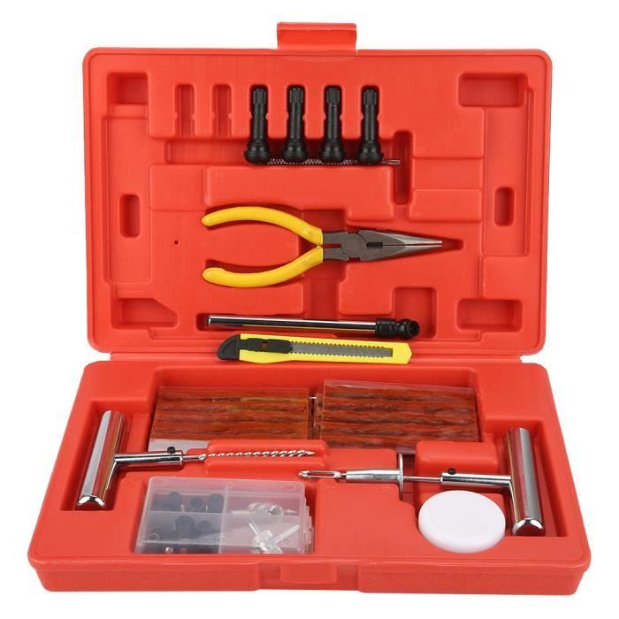 Kit de réparation de pneus, 73Pcs Kit de réparation universel de ...