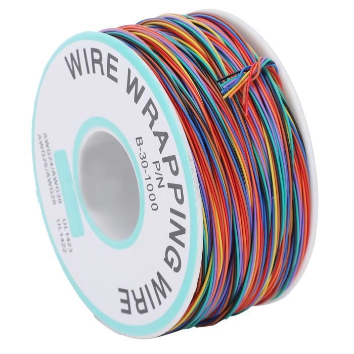 SAL Fil de cuivre étamé 8 couleurs pour circuits imprimés - Longueur de ...
