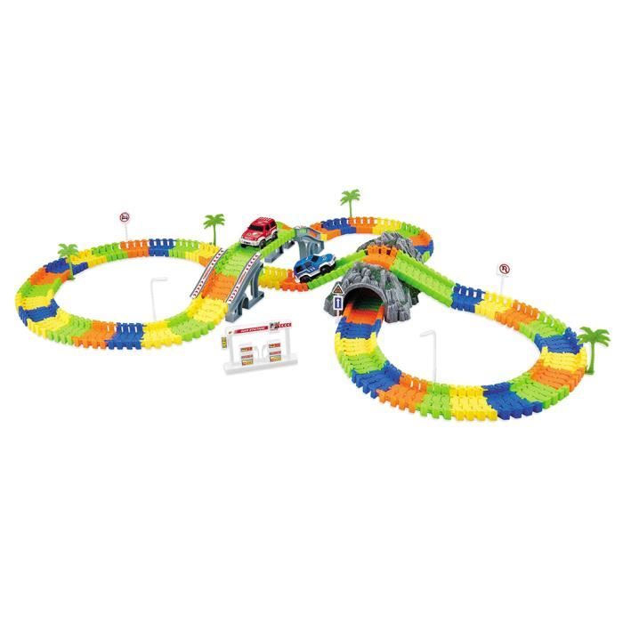 192pcs Circuit Magiques Flexible Lumineux Circuit de Voitures ...