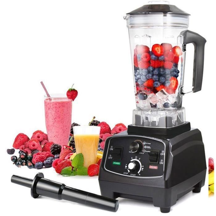 Blender Professionnel, 2L sans BPA, 2200W, Mixeur Multifonctionnel ...