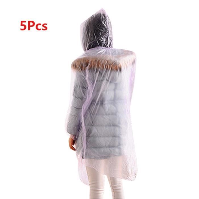 Trench,Manteau de pluie jetable universel, imperméable, Transparent ...