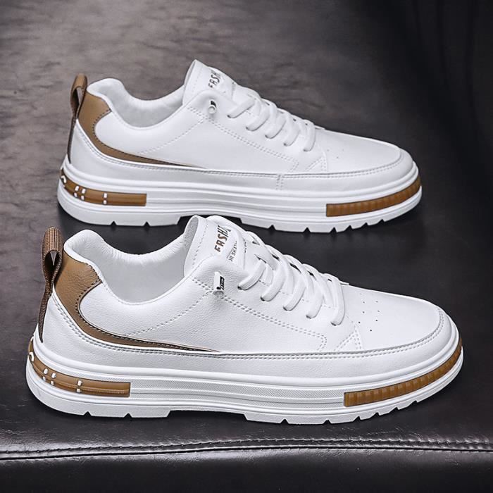 BASKET Homme - Baskets simples de mode de couleur unie quotidiennes ...