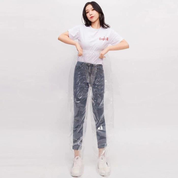 Imperméable,Poncho jetable, pantalon de protection, résistant aux ...