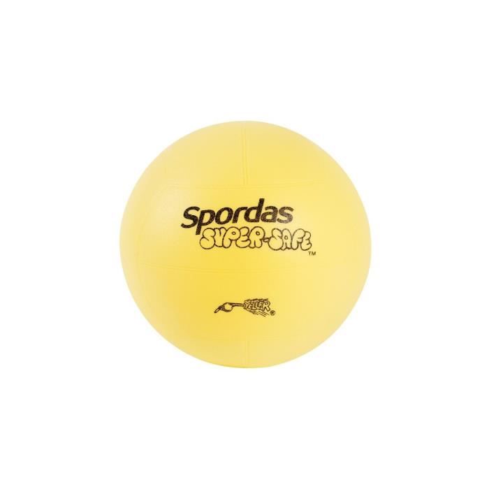 Ballon volleyball Spordas SuperSafe - jaune - 18 cm - Cdiscount Sport