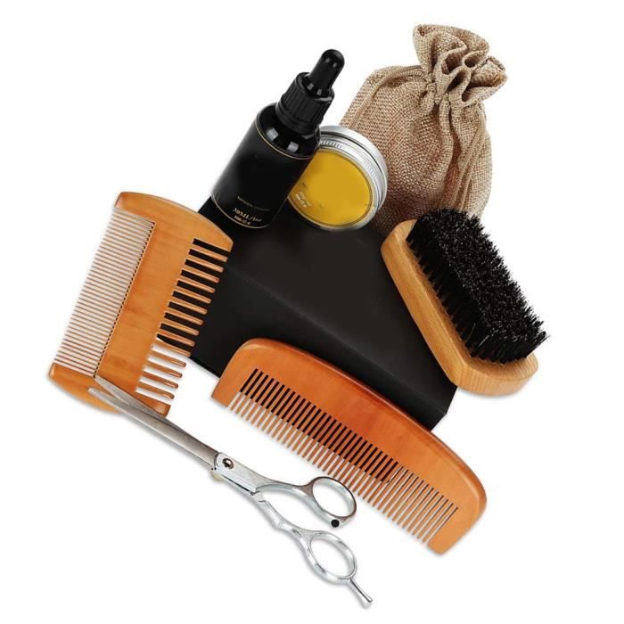 Kit de réparation de barbe - barbe Care Set - 8 pièces - huile de barbe ...