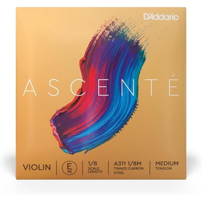 Corde Seule (Mi) Pour Violon 1-8 Ascenté, Tension Medium[J237 ...