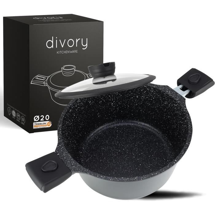 Grande Marmite 20Cm - 4L Avec Couvercle, Légumes Induction, À Soupe ...