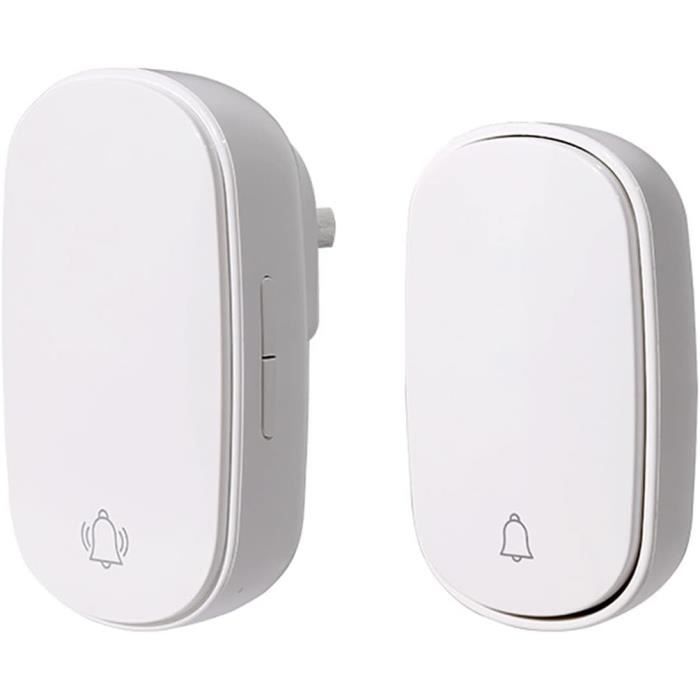 Sonnette De Porte, Sonnette De Porte Sans Fil, Kit De Prise Murale ...