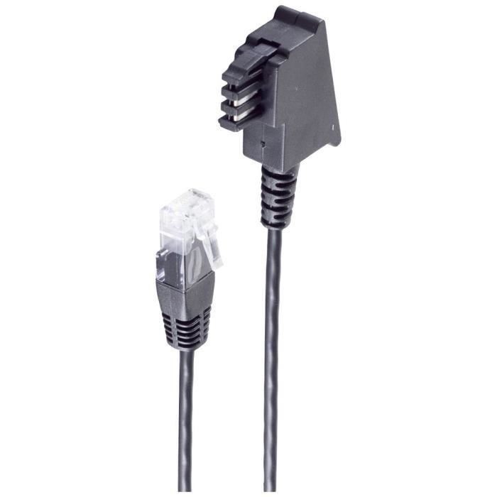 Câble adaptateur DSL Shiverpeaks - 1x TAE F mâle - 1x RJ45 mâle 8P2C ...