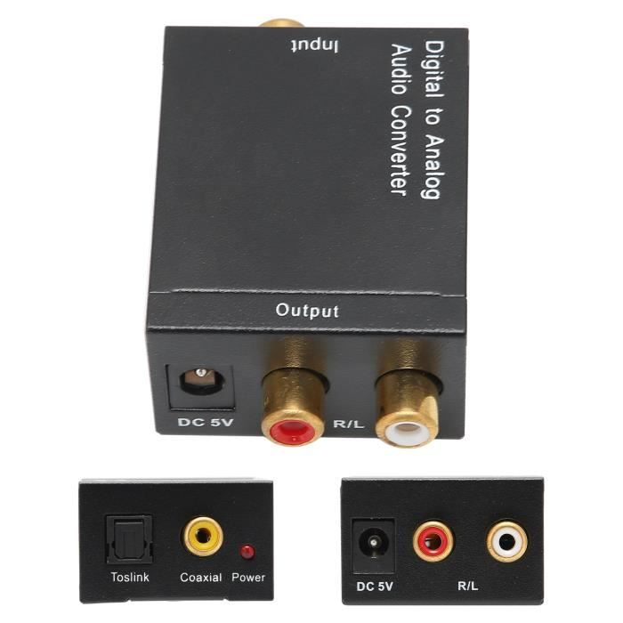 Tbest Adaptateur audio Convertisseur audio numérique coaxial optique ...