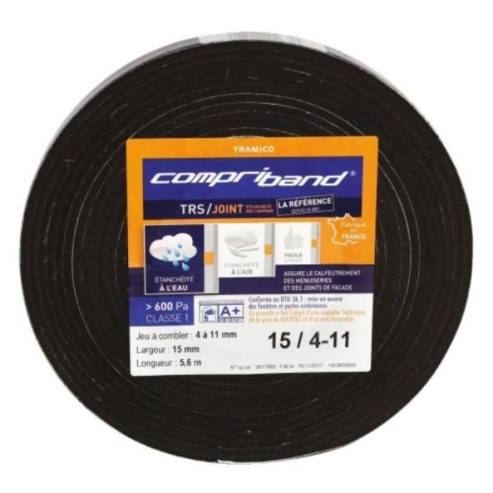 Joint adhésif Compriband TRS PC largeur 15 mm plage utilisation 13 mm ...
