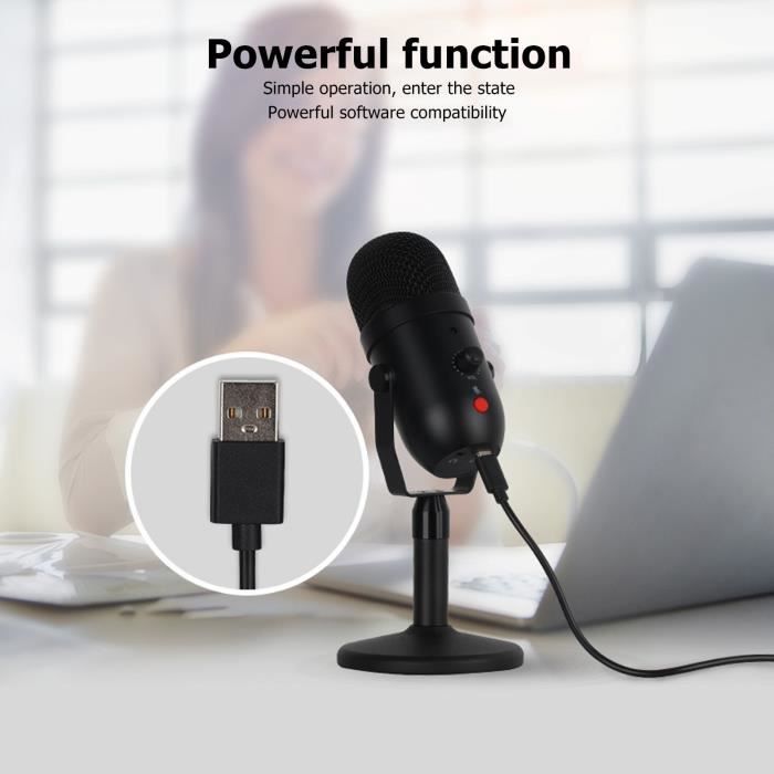 YOSOO USB Microphone, Microphone PC pour ordinateurs, optimisé pour l ...