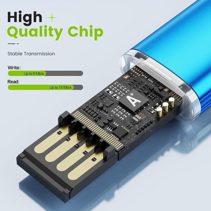 Clef Usb 4Go Lot De 5 Clés Usb - Mini Métal Cle Usb 2.0 Flash Drive ...