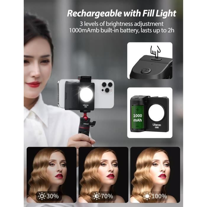 ULANZI Cap Grip CG-02 Smartphone Handle Grip, Poignée Smartphone avec ...
