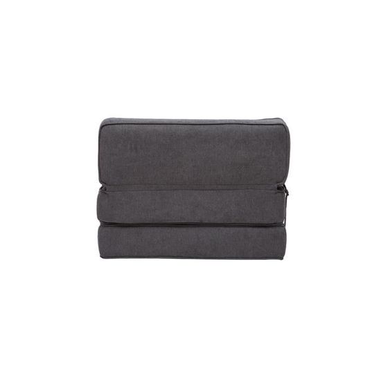 Miliboo - Chauffeuse convertible design effet velours gris foncé KATY ...