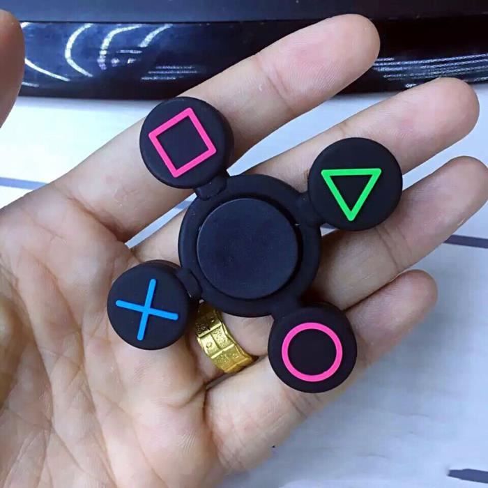 Geometric Silicone Main Hand Spinner Jouet EDC Focus Fidget Gyro Cadeau ...