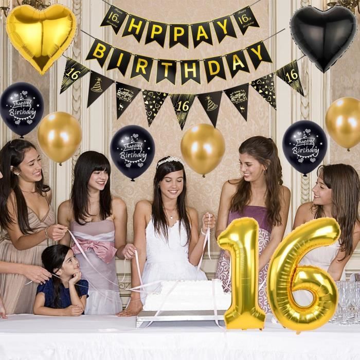 Or Décoration 18 Ans Anniversaire Garçon Fille Décoration 18 Ans Garçon ...