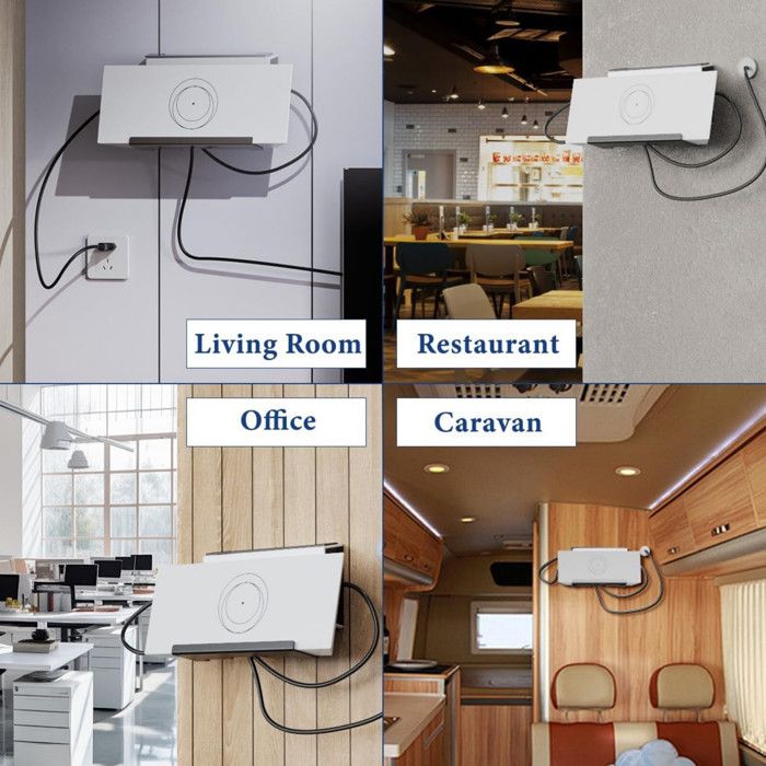 Support mural 2-en-1 en métal pour routeur Starlink Gen 3 et adaptateur ...