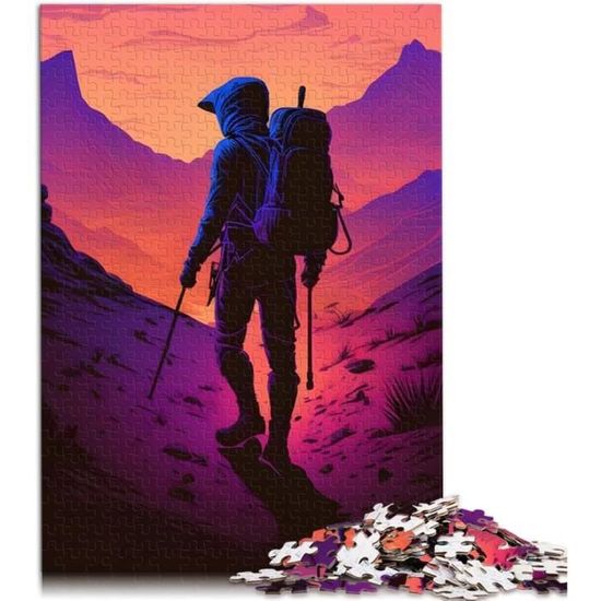 Puzzle pour adultes Randonnée en montagne 500 pièces - Puzzle en bois ...