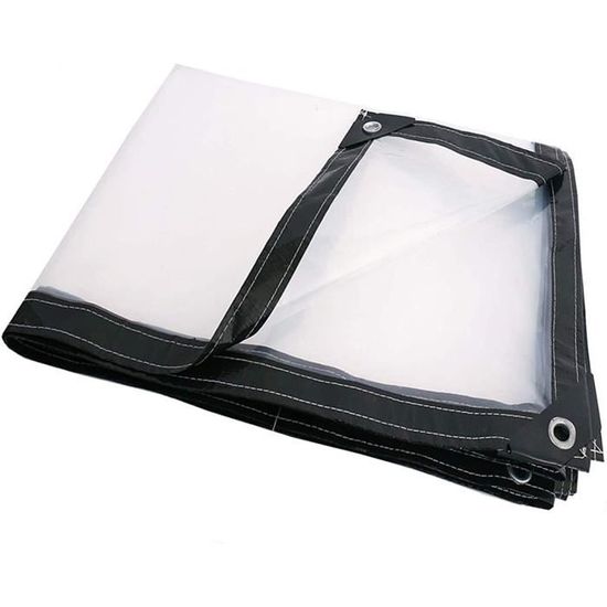 Bâche Imperméable Transparente 1x1m, Bache Étanche Extérieur avec ...